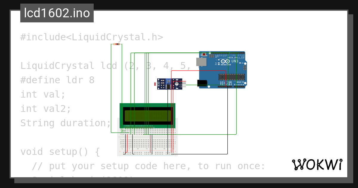 Lifi Reciver On Lcd Wokwi Esp32 Stm32 Arduino Simulator 