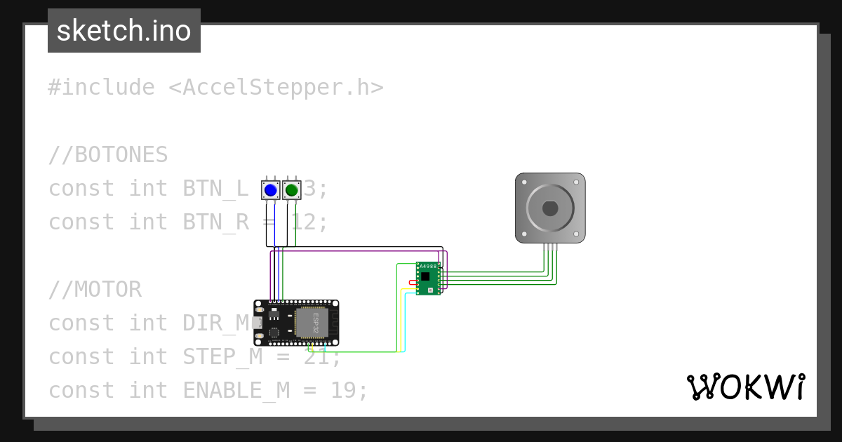 Motorejercicio Wokwi Esp32 Stm32 Arduino Simulator 5340
