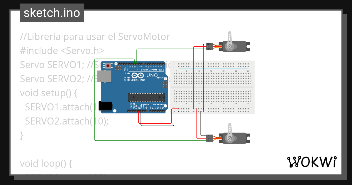 Servomotor Wokwi Esp32 Stm32 Arduino Simulator 9267