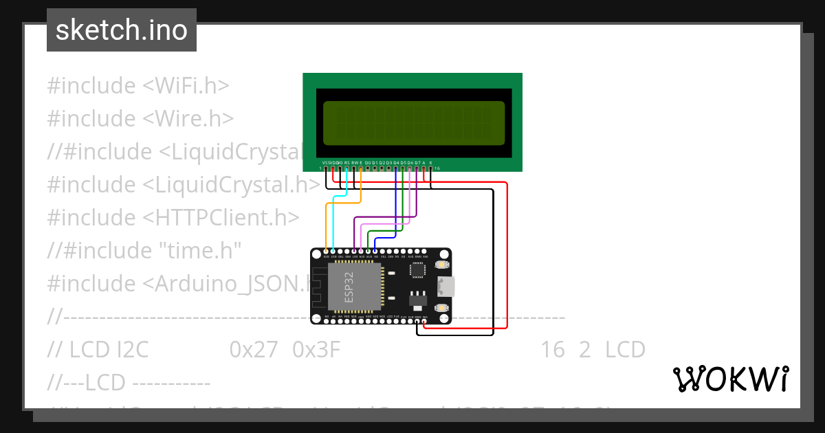 LCD_openweather - Wokwi ESP32, STM32, Arduino Simulator