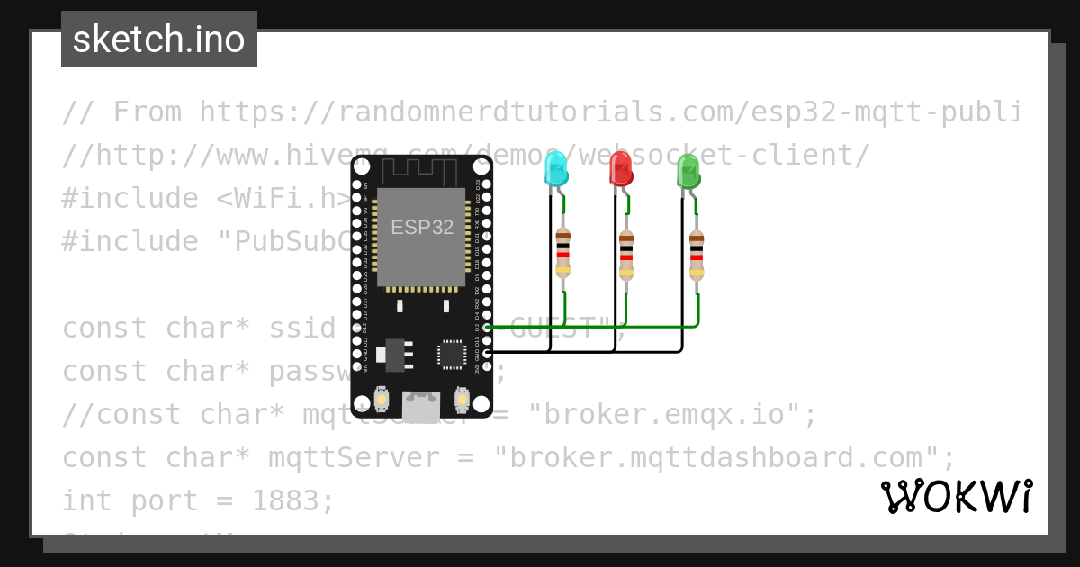 Mqtt With Esp32 Wokwi Esp32 Stm32 Arduino Simulator 7348
