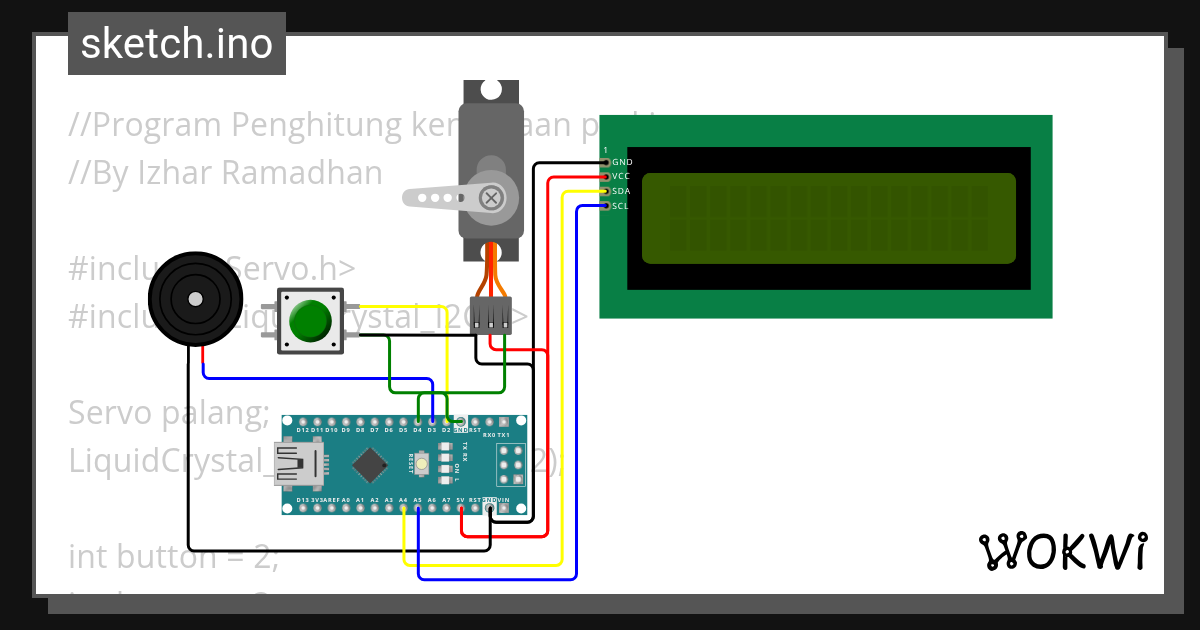PTS PKK XI TEDK 1-14-IZHAR RAMADHAN - Wokwi ESP32, STM32, Arduino Simulator
