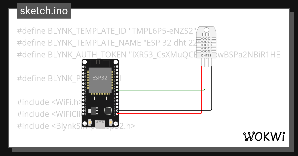 dht 22 - Wokwi ESP32, STM32, Arduino Simulator