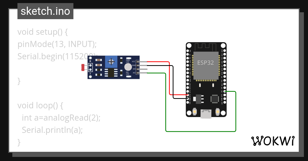 ldr sensor - Wokwi ESP32, STM32, Arduino Simulator