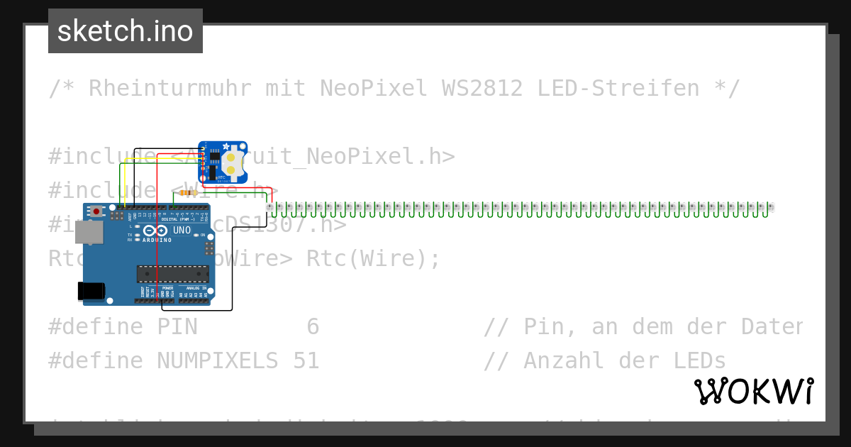 Uhr Wokwi Esp32 Stm32 Arduino Simulator 6501