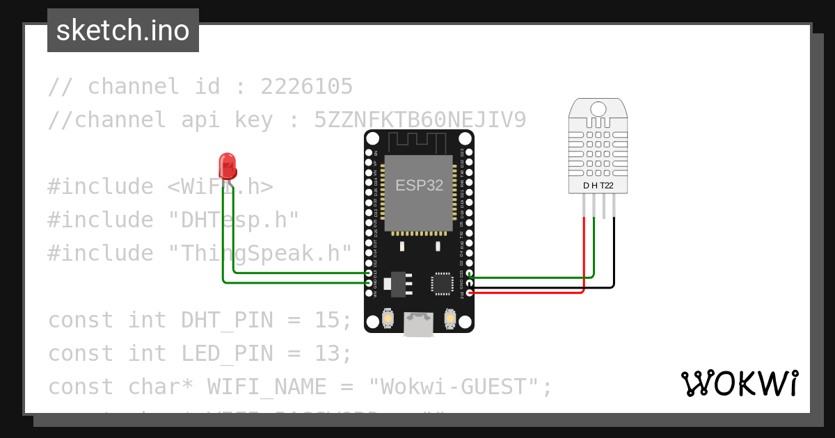 Thingspeak Wifi Wokwi Esp32 Stm32 Arduino Simulator 4604