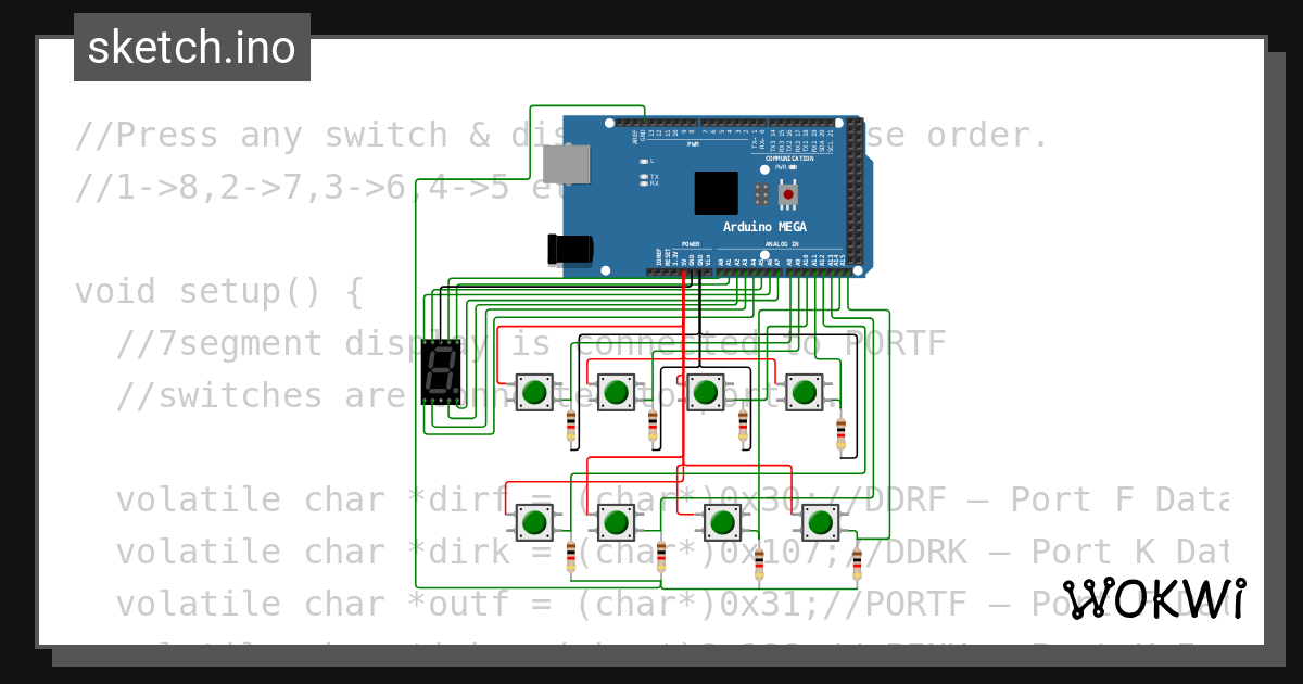 Esp 7 Segment Problems Set 22 Wokwi Esp32 Stm32 Arduino Simulator