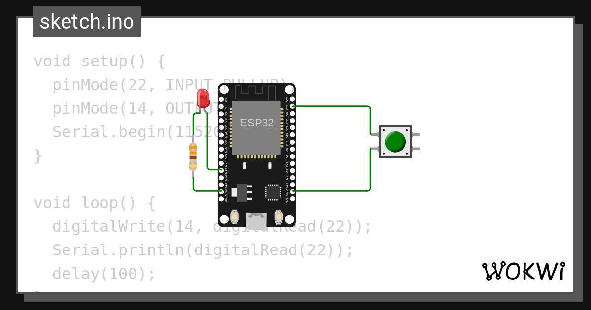 Comunicação Serial Wokwi Esp32 Stm32 Arduino Simulator 