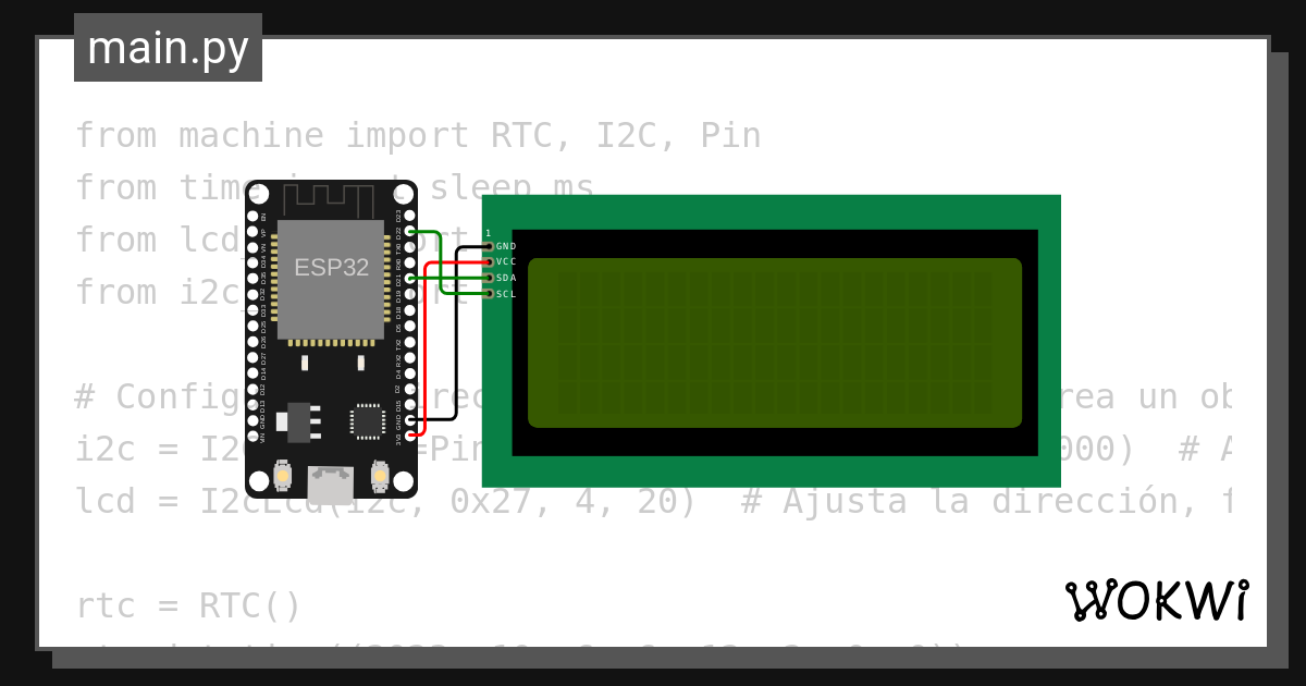 Fechay Hora Wokwi Esp32 Stm32 Arduino Simulator 6085