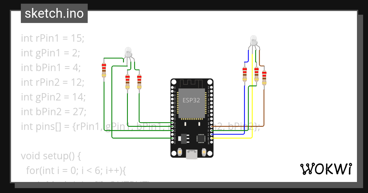 Wokwi - Online ESP32, STM32, Arduino Simulator