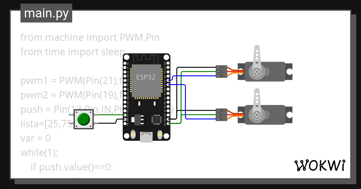 practica servo - Wokwi ESP32, STM32, Arduino Simulator