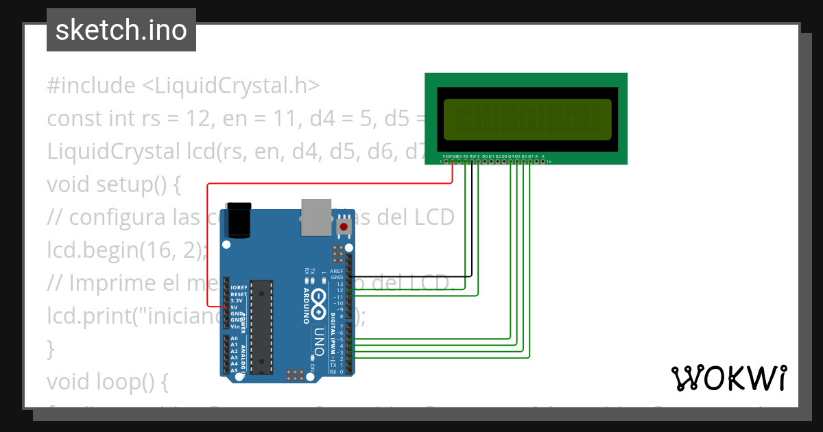 Lcd 2x16 Ii Wokwi Esp32 Stm32 Arduino Simulator 