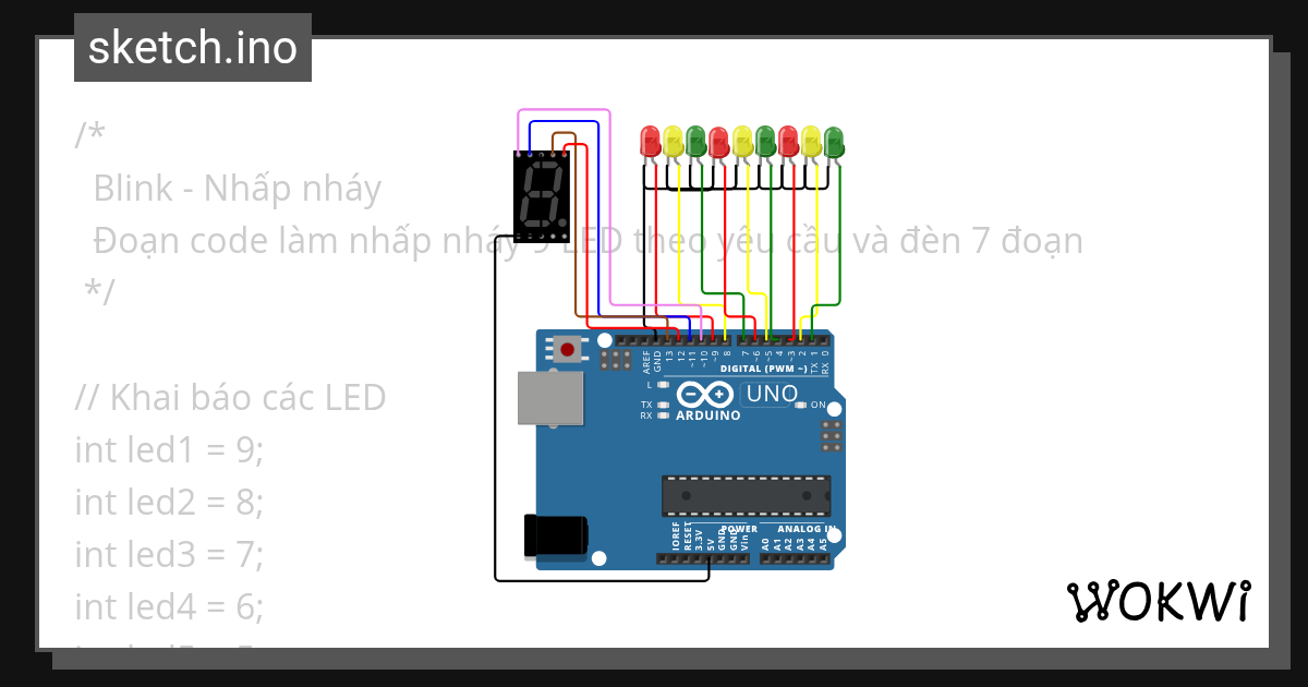 LED1 - Wokwi ESP32, STM32, Arduino Simulator