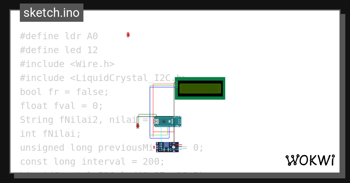 Ldr Projeck Wokwi Esp32 Stm32 Arduino Simulator 