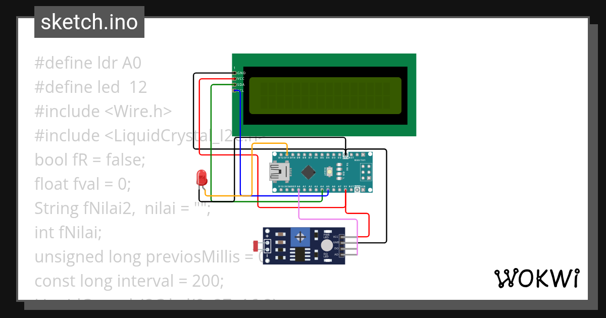 LDR project Copy (2) - Wokwi ESP32, STM32, Arduino Simulator