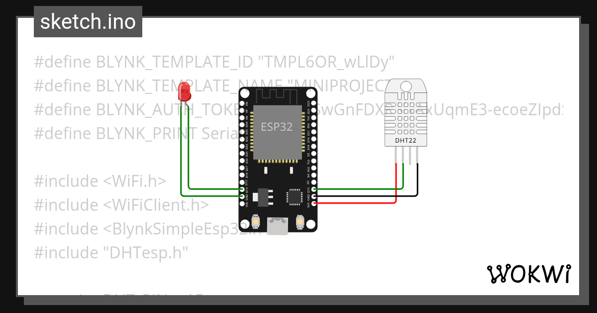 Mini Project JOB 2 - Wokwi ESP32, STM32, Arduino Simulator