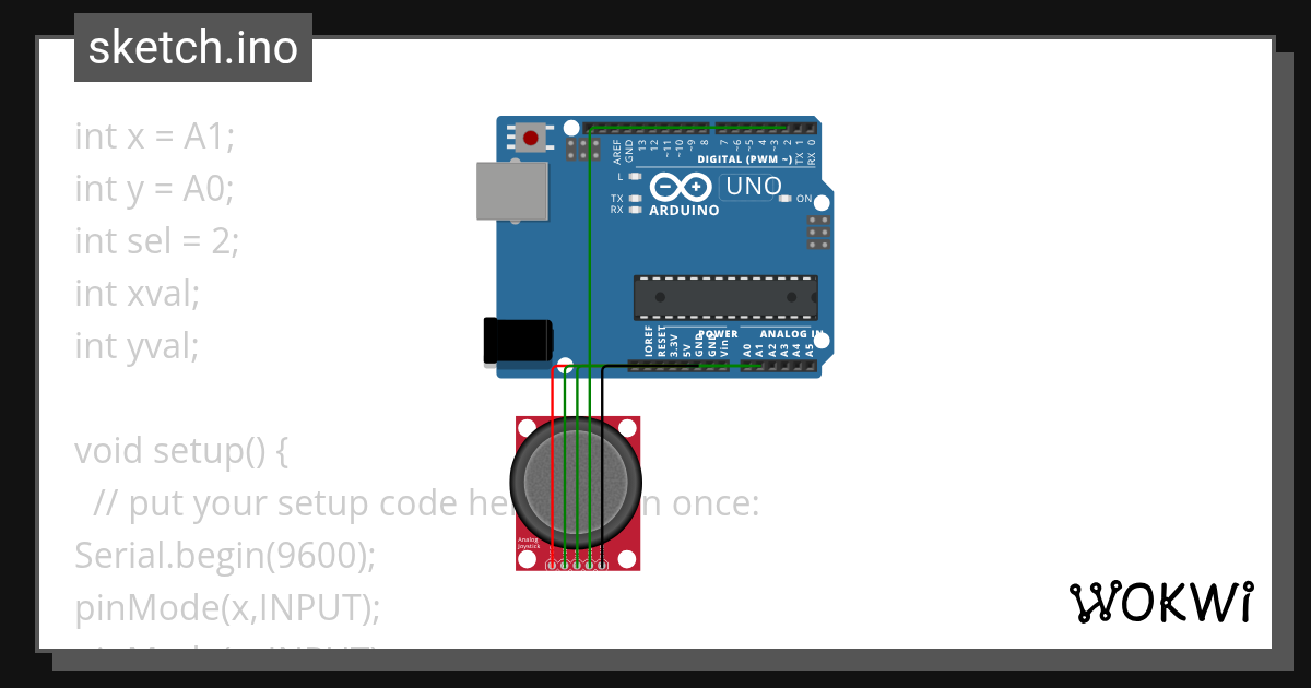 Joystick Wokwi Esp32 Stm32 Arduino Simulator 9157