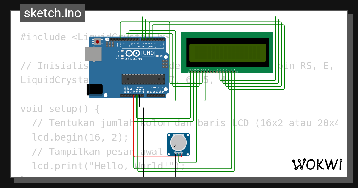 Lcd Tanpa I2c Wokwi Esp32 Stm32 Arduino Simulator 9015