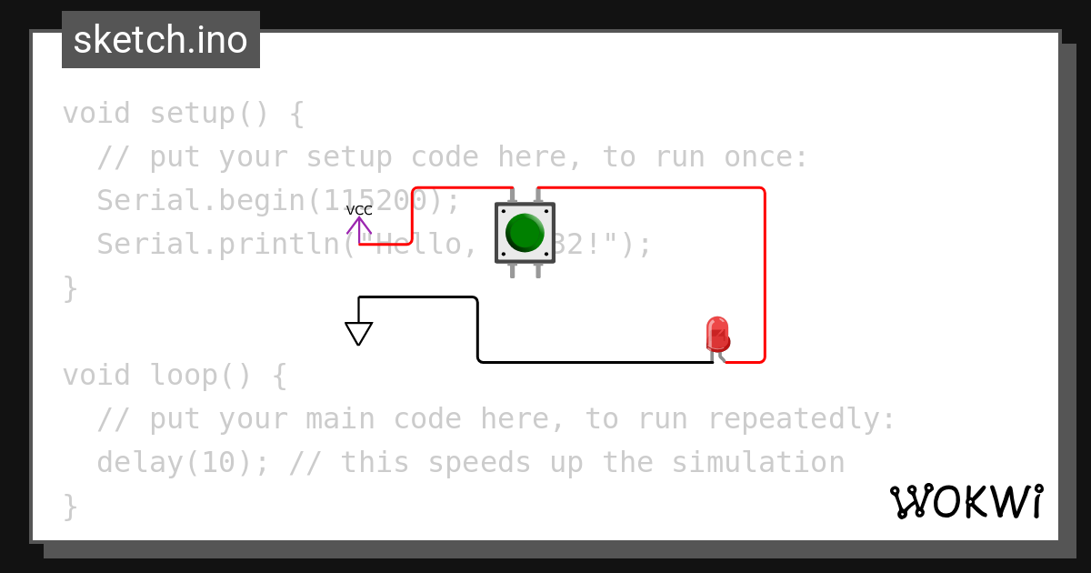 红绿灯基础电路 Wokwi Esp32 Stm32 Arduino Simulator 4760
