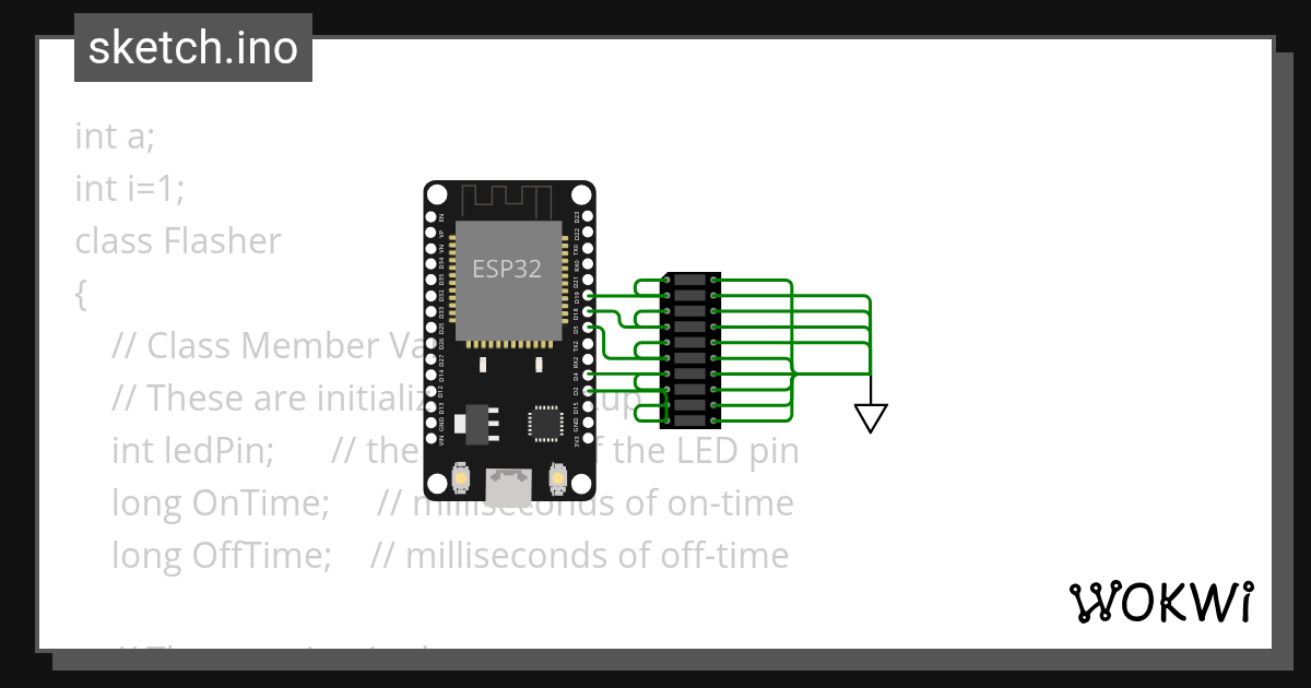 bar led - Wokwi ESP32, STM32, Arduino Simulator