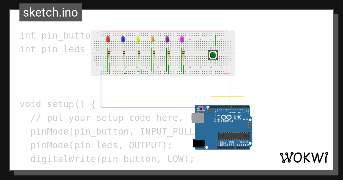 6leds Wokwi Esp32 Stm32 Arduino Simulator 9787