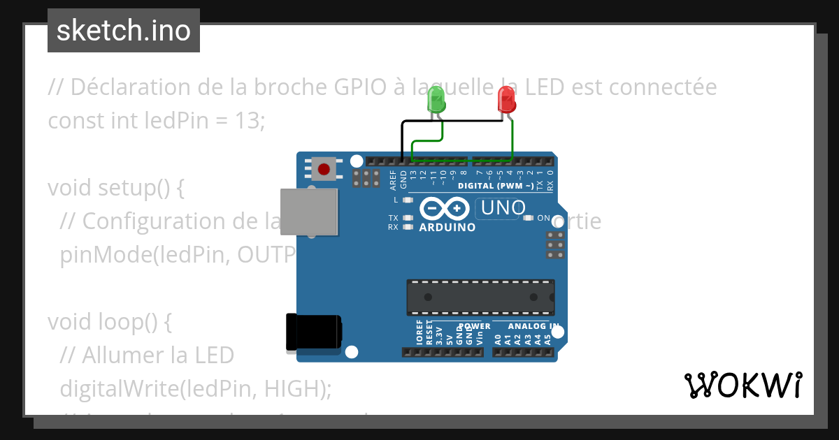 Arduino Uno-LED - Wokwi ESP32, STM32, Arduino Simulator Arduino Uno-LED - Wokwi ESP32, STM32, Arduino Simulator