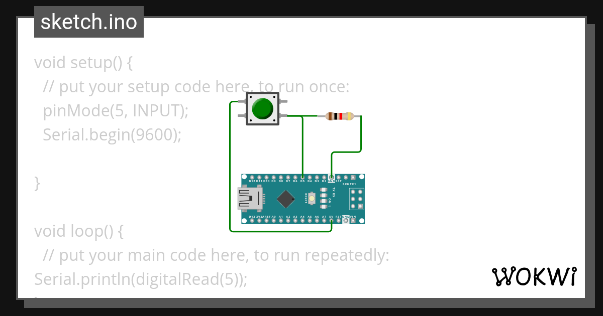 button - Wokwi ESP32, STM32, Arduino Simulator