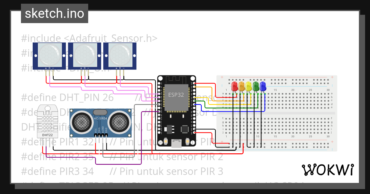 tugas minggku ke-7 part 2 - Wokwi ESP32, STM32, Arduino Simulator