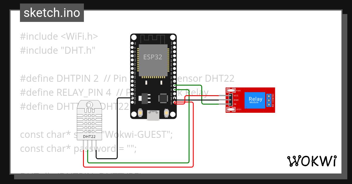 ESP32 ON/OFF MANUAL - Wokwi ESP32, STM32, Arduino Simulator