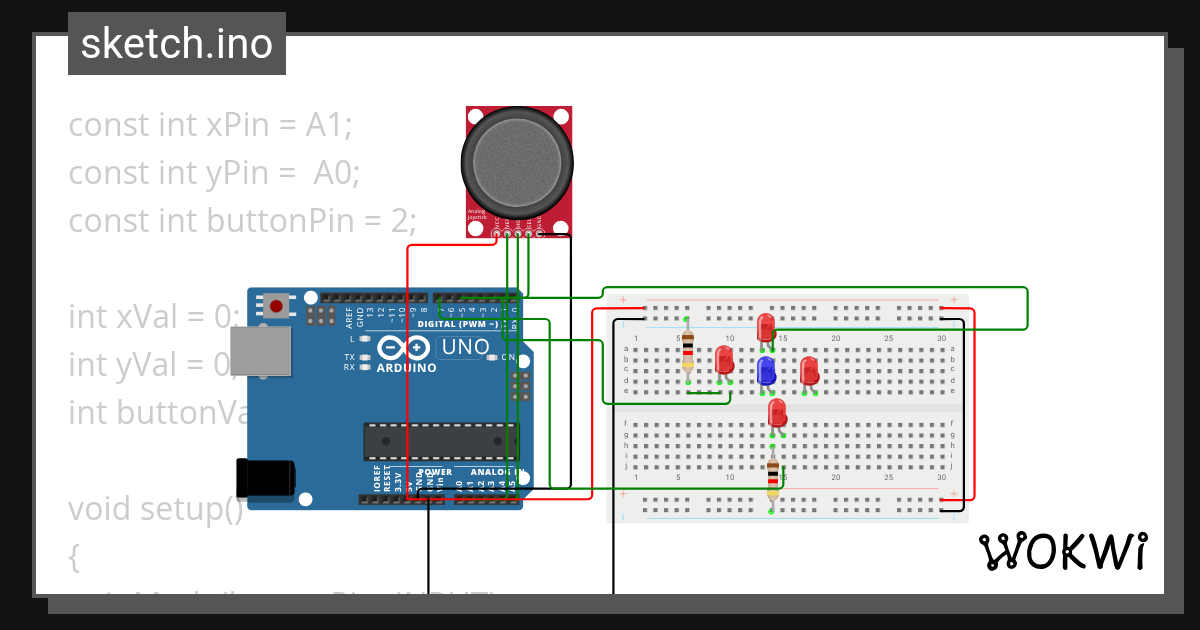 joystic - Wokwi ESP32, STM32, Arduino Simulator