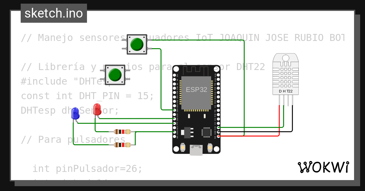 Manejosensoresactuadoresiot222 Wokwi Esp32 Stm32 Arduino Simulator