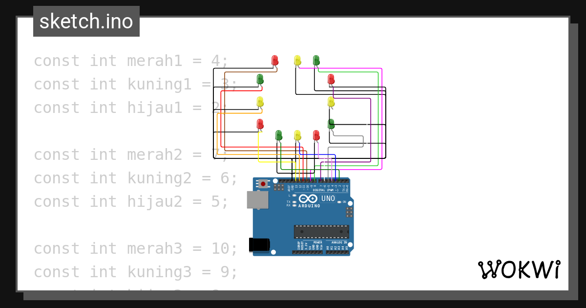 Rambu Lalu Lintas Wokwi Esp32 Stm32 Arduino Simulator 3509