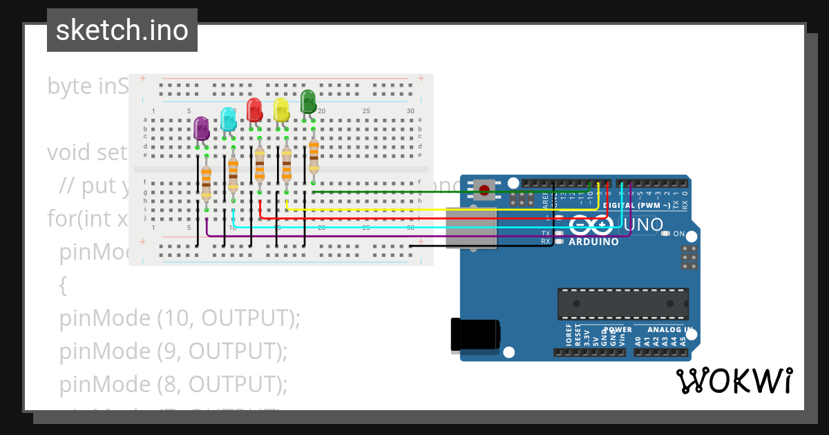 PROJEK LED 2 arah - Wokwi ESP32, STM32, Arduino Simulator PROJEK LED 2 arah - Wokwi ESP32, STM32, Arduino Simulator