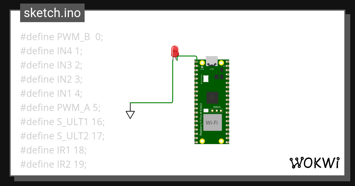 MINISUMO - Wokwi ESP32, STM32, Arduino Simulator