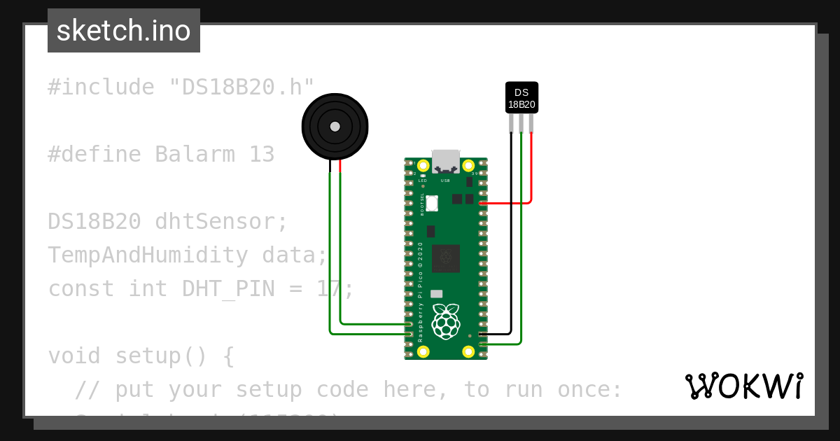 Tempreture Wokwi Esp32 Stm32 Arduino Simulator