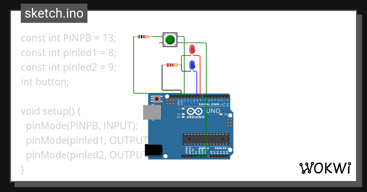 Flip flop button - Wokwi ESP32, STM32, Arduino Simulator Flip flop button - Wokwi ESP32, STM32, Arduino Simulator