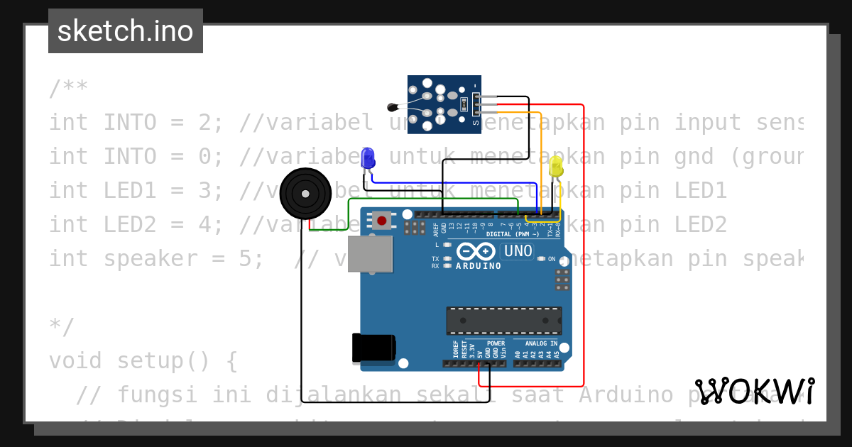 Pemprograman Alarm Buzzer Dengan Ntc 20231008 Wokwi Esp32 Stm32 Arduino Simulator 8036