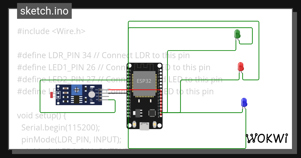 HOME AUTOMATION - Wokwi ESP32, STM32, Arduino Simulator
