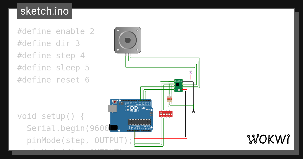 Step Wokwi Esp32 Stm32 Arduino Simulator 