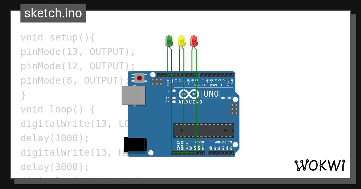 Semafaro Wokwi Esp32 Stm32 Arduino Simulator 
