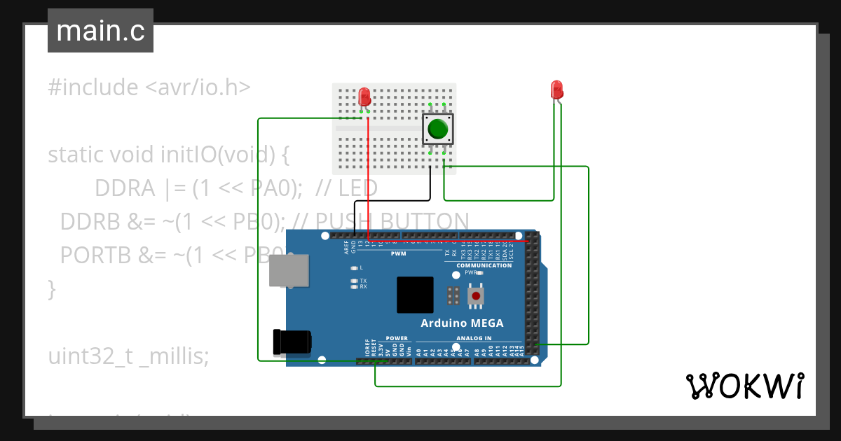 Prueba button - Wokwi ESP32, STM32, Arduino Simulator