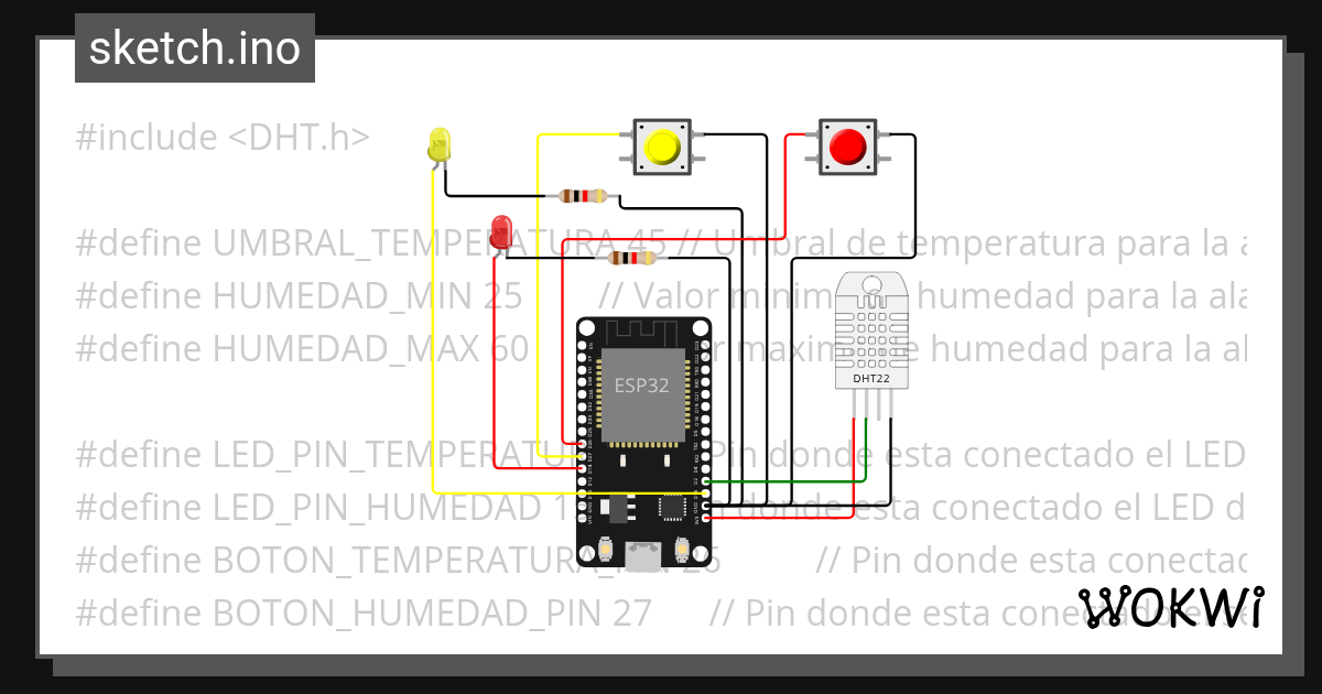 ESP32 DHT22 Larry Suarez #2 - Wokwi ESP32, STM32, Arduino Simulator