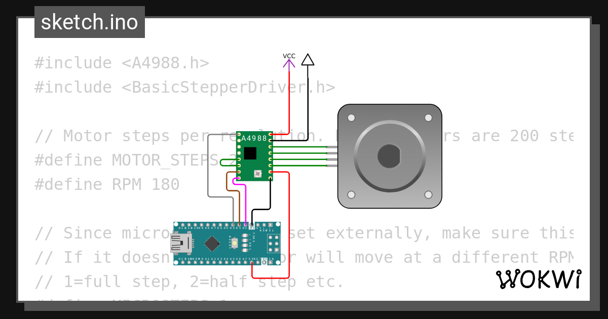 Step Motor Practices Wokwi Esp32 Stm32 Arduino Simulator 8402