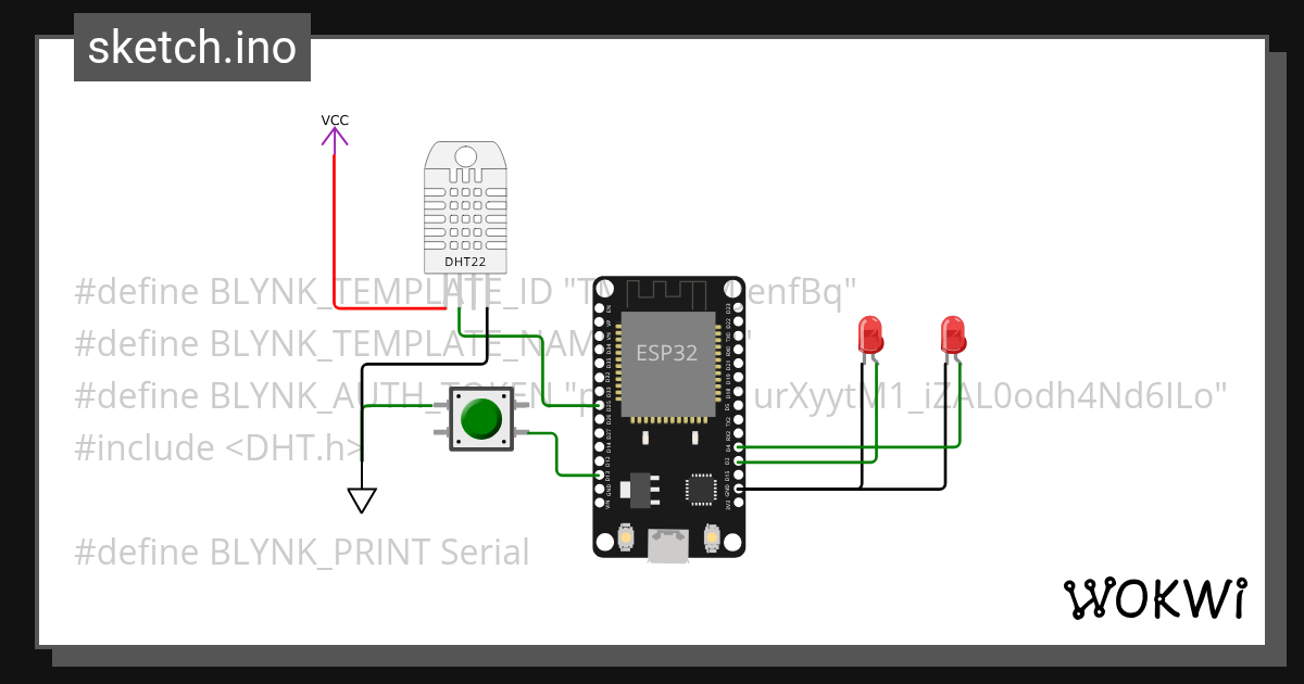 esp blynk quid start - Wokwi ESP32, STM32, Arduino Simulator