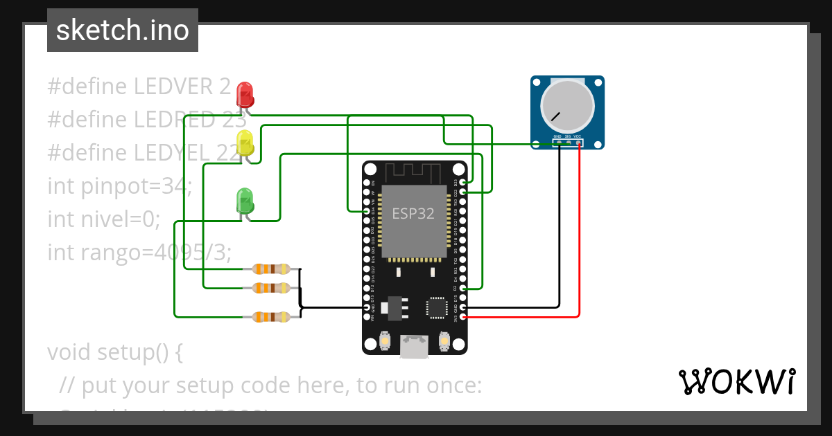 Niveles Wokwi Esp32 Stm32 Arduino Simulator 