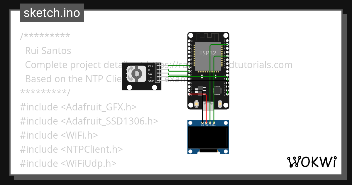 Clock - Wokwi ESP32, STM32, Arduino Simulator