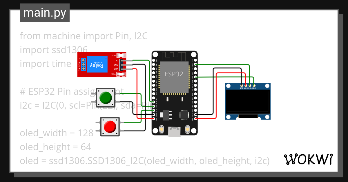 esp32-micropython-ssd1306 Copy (2) - Wokwi ESP32, STM32, Arduino Simulator