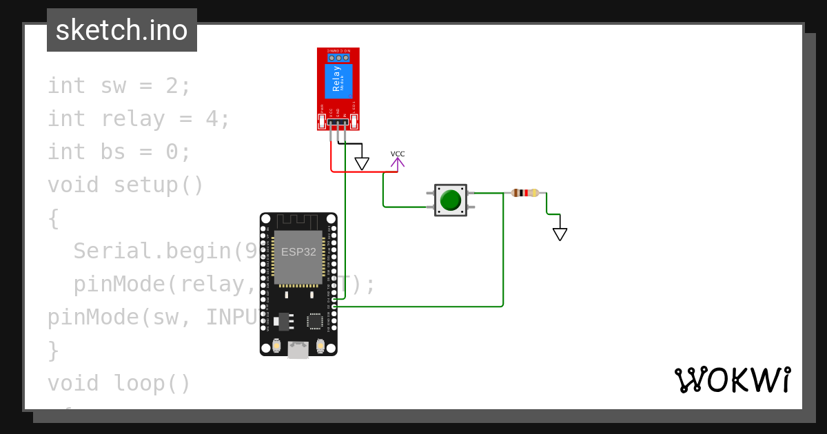 Switch Wokwi Esp32 Stm32 Arduino Simulator 2075