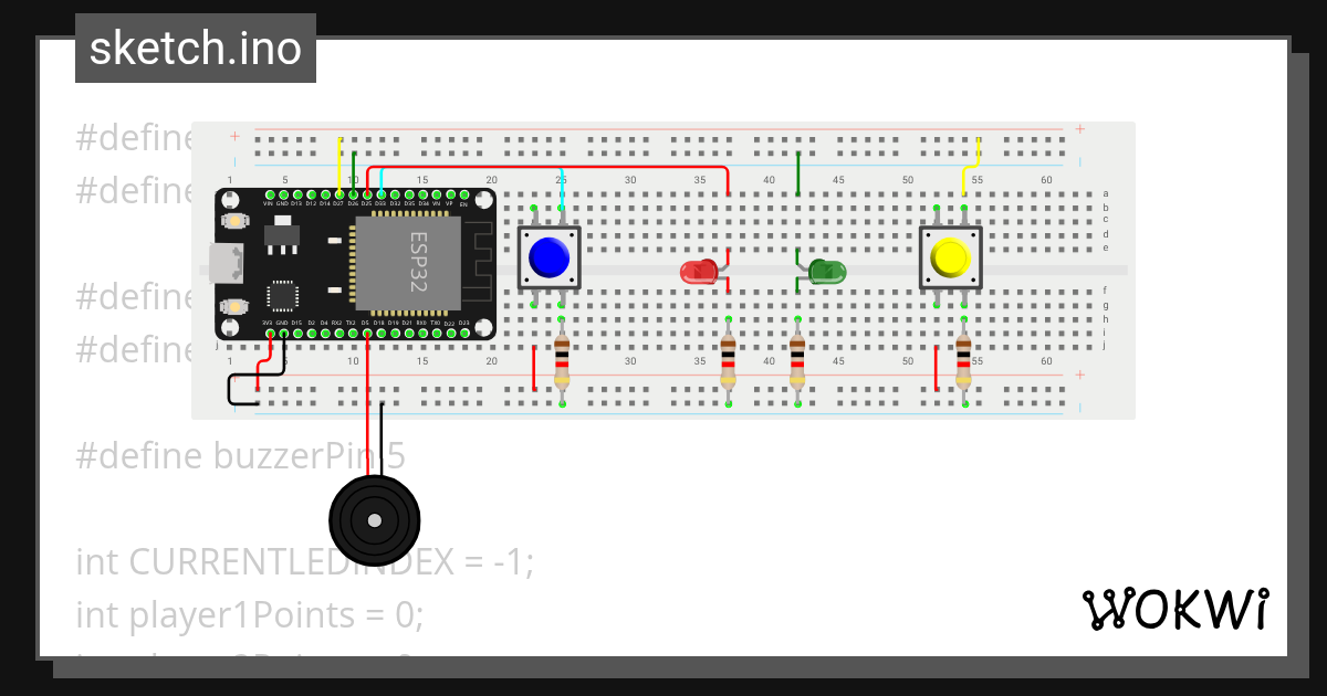Game Buzzer - Wokwi ESP32, STM32, Arduino Simulator