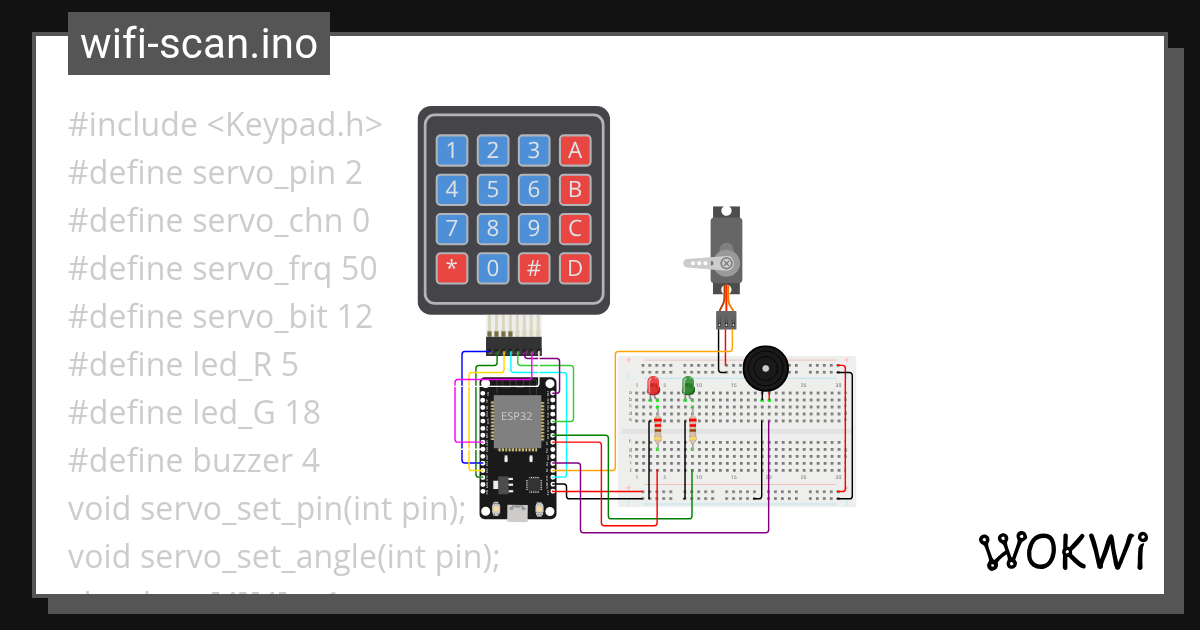 Teclado - Wokwi ESP32, STM32, Arduino Simulator